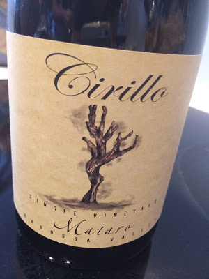 Cirillo Estate Mataro 2012 - Australian Wine and Drinks Review