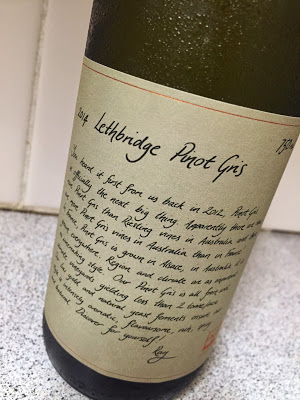 Lethbridge Pinot Gris 2014 - Australian Wine Review